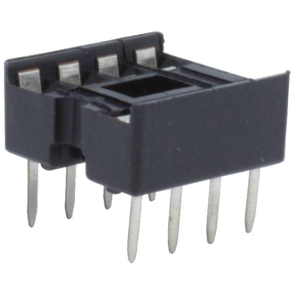 デュアルインラインパッケージチップ（DIP、PDIP、DIL、DIPP）用のICコンポーネントソケット。これらのソケットは、錫メッキされ、成形された接続を備えたラダースタイルのケースを備えています。ICソケットは、PCB、ストリップボード、...