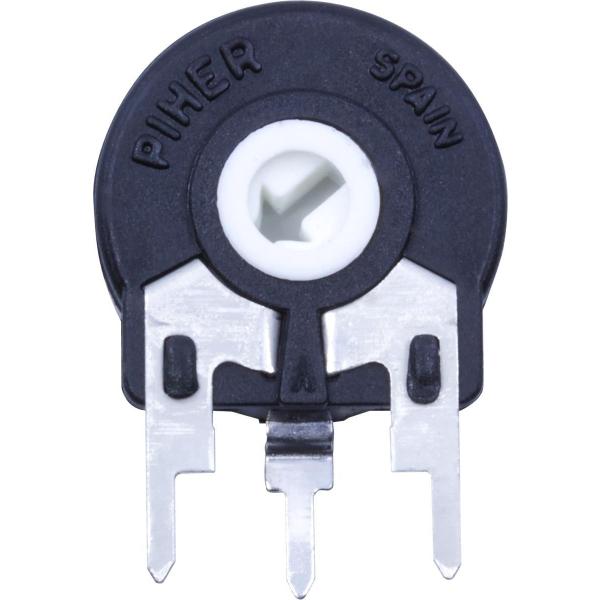 Piher PT-15 15mmカーボントリマーポテンショメータ。これらのトリマーは、さまざまなアンプや機器、特にマーシャルアンプで使用されています。特徴：カーボン抵抗素子防塵エンクロージャーポリエステル基板