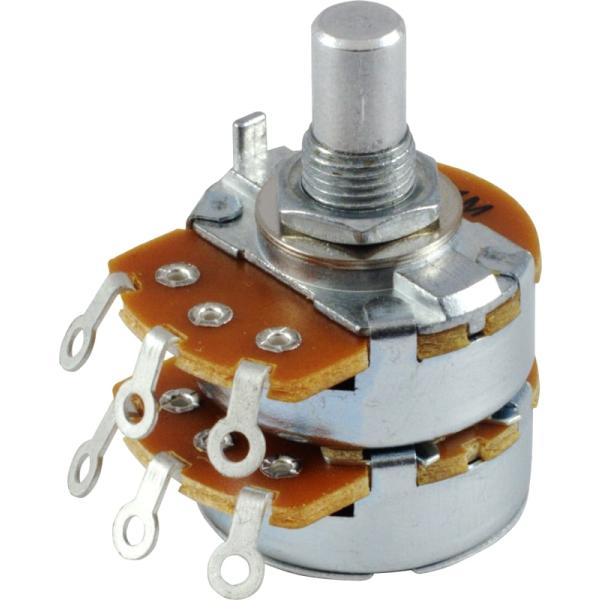 24mmの炭素組成300°回転1/2 "ワット、500VDC定格直径1/4 "シャフト