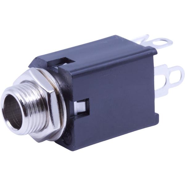 スイッチ付きチップを備えた高品質密閉型1/4インチジャック。このジャックには3つのハンダ付け端子があります。1つはチップ用、1つはスリーブ用、そしてもう1つはスイッチ用で、プラグが挿入されていない状態ではチップに接続されます。これらのジャッ...