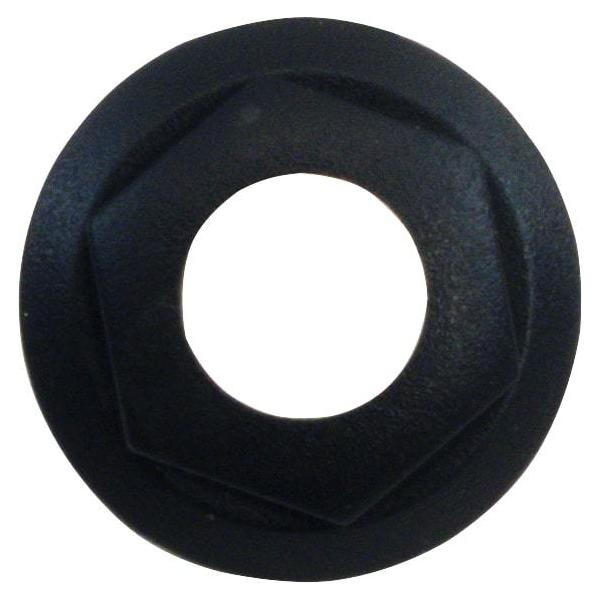 S4シリーズジャック用の純正クリフ交換用コンビネーションナット/ベゼル。3/8 "ねじ径/ 20 TPI3/16インチのネジ長7/16インチナット多くのマーシャルアンプで使用マットブラック仕上げ単品販売