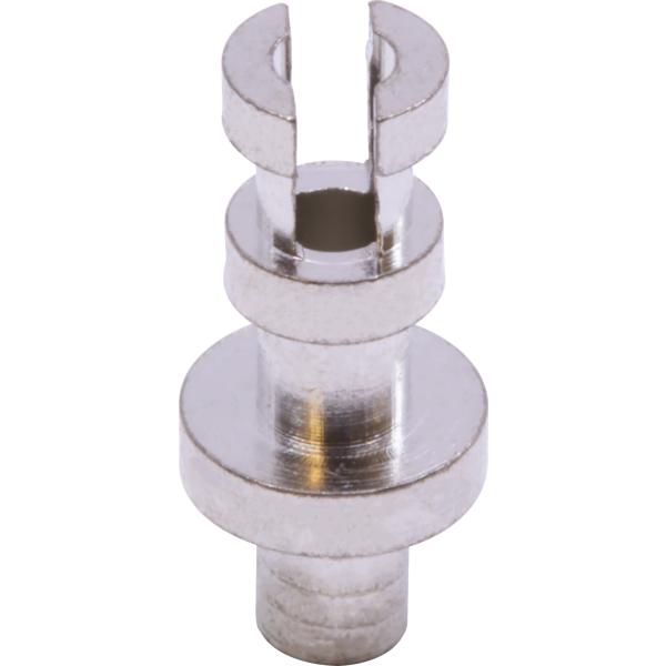 厚さ3mmのボードに使用する二股ターレット。 ニッケルメッキ銅製。 これらは、スプリット タレットまたはフォーク タレットと呼ばれることもあります。