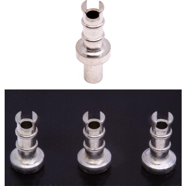 中空ポストを備えた高品質の二股 (スロット付き) タレット。 これらの端子は、ニッケルメッキの上に 100% の錫を施した焼きなまされた真鍮で作られています。スロット付き三連砲塔・取り付け時の高さは9.12mm・直径3.18mm・パネル厚3...