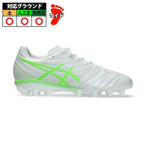 メーカー：アシックス(asics)品名：ULTREZZA CLUB 3品番：1101A059-101■アッパー人工皮革■アウトソール合成底（ウレタン）■カラーWhite/Green Gecko■対応グラウンド土 人工芝 天然芝2025年2月...