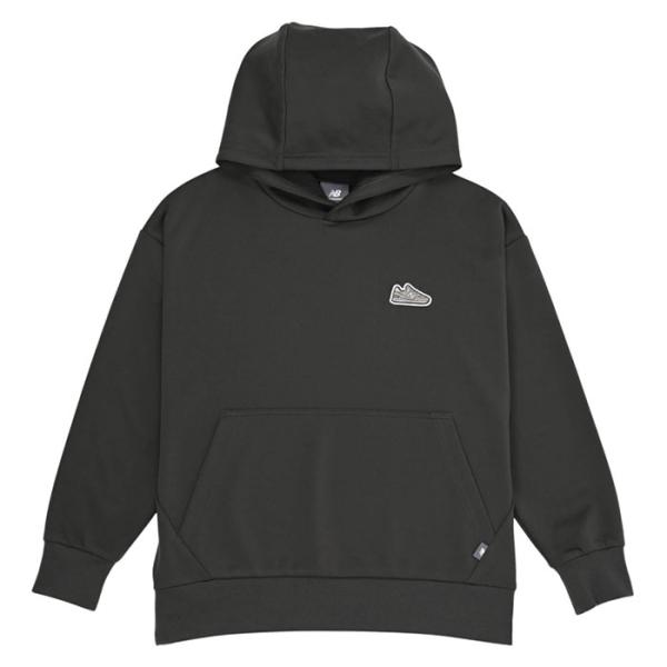 メーカー：ニューバランス (NewBalance)品名：シューパッチライトスウェットフーディー品番：ABT55562-BLK■素材ポリエステル97％・PU3％■カラーBLK(ブラックセメント)■生産国ベトナム■サイズ130/140/150/...