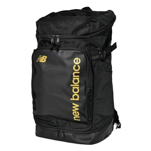 メーカー：ニューバランス (NewBalance)品名：トップローディングバックパック40L品番：AC7580W-BLG■素材ポリエステル、合成皮革■カラーブラック×ゴールド■生産国ベトナム製■サイズ33cm×57cm×20cm耐久性に優れ...