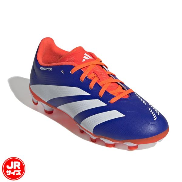 メーカー：アディダス (adidas)品名：キッズ プレデター LEAGUE HG/AG品番：IF6412■アッパー合成樹脂・合成繊維■アウトソール合成底■カラールシッドブルー×フットウェアホワイト×ソーラーレッド■対応グラウンド土・人工芝...