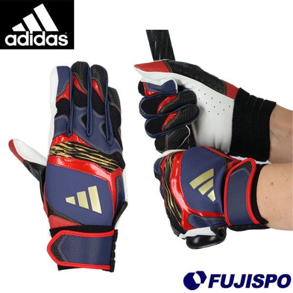メーカー：アディダス (adidas)品名：53 バッティンググラブ TOP 1品番：LBG204A-2964■素材甲/合成皮革・ポリエステル・ナイロン・ポリウレタン平/羊革■カラー2964：ネイビー×レッド■生産国インドネシア■サイズS:...