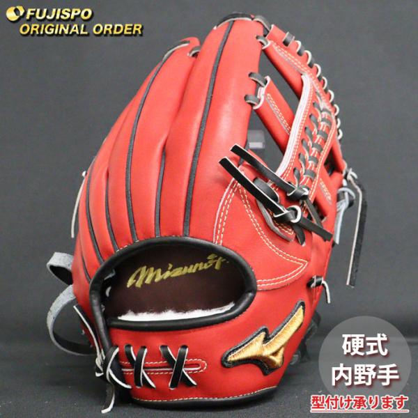 メーカー:ミズノ (mizuno)品名:野球 ミズノプロ オーダーグラブ 硬式グローブ 紅林弘太郎型品番: MP2510X620909W514110■ポジション内野手用■カラー一般使用カラー受球面(本体):レッド背面(本体):レッド指掛け:...