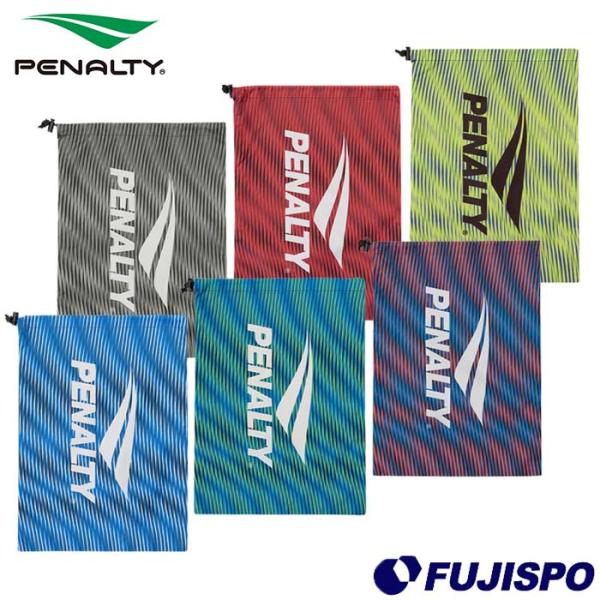 メーカー：ペナルティ (PENALTY)品名：シューズ袋品番：PBS6069■素材ポリエステル100％■カラー30(ブラック)40(レッド)65(フラッシュイエロー)80(ブルー)88(シアン)8155(ネイビー/Fオレンジ)■サイズH42...