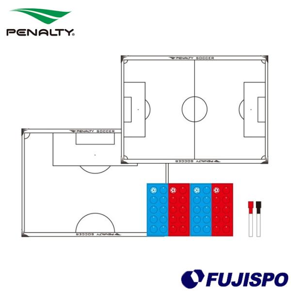 ◇作戦ボード 作戦盤 戦術板 練習 試合メーカー：ペナルティ (PENALTY)品名：サッカーA4作戦盤品番：PE37032023年秋冬モデルサッカー用のA4作戦盤。マグネット2本、ペン2本(赤・黒)、専用収納ケース付き。サイズ：22cm×...
