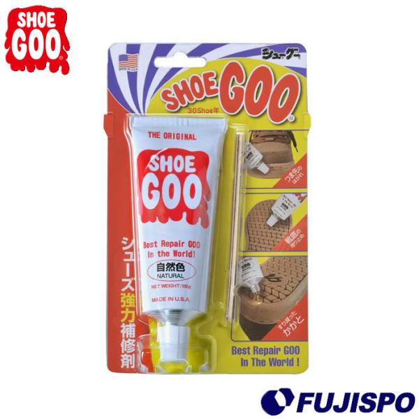 品名：SHOE GOO シューグー 自然色品番：S312■素材未加硫炭化水素樹脂、合成ゴム、テトラクロロエチレン■カラー自然色(輪ゴム色)■サイズ容量：100g磨り減った靴底の補修・修理、靴底に空いてしまった穴塞ぎ、剥がれてしまったパーツや...