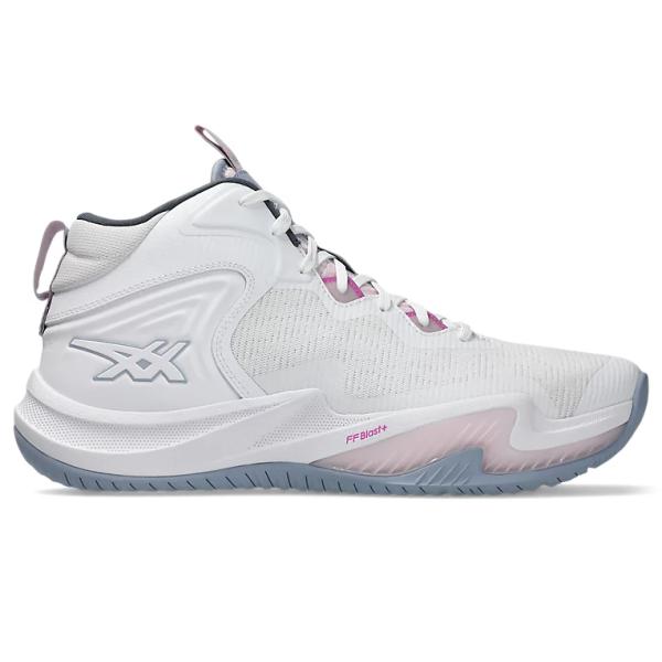空中戦を得意とするプレーヤーのジャンプをアシストするクッション・バウンスモデル■カラー102：White/Pale Pink■サイズ24.0〜30.0,31.0,32.0cm■ワイズSTANDARD(2E相当)■素材 インナーソール素材:合...