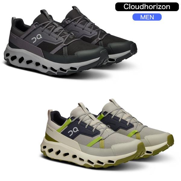 Onのハイキングシューズのなかで最もクッション性が高く、極上の履き心地を誇る防水モデル。安心のグリップ力で、気軽なアウトドアに最適です。■品名Cloudhorizon■カラー3ME10030702：Black/Alloy3ME1003265...