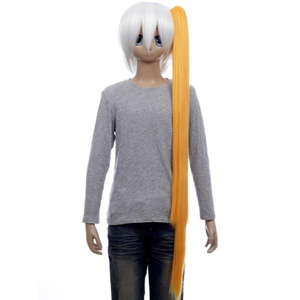 ■バンス100cm【加工向きコスプレ用品】ワニクリップで挟むだけ！ツインテールやポニーテールなどの加工のお助けアイテム☆【ポイント1】　ワニクリップで固定するだけの簡単設計！【ポイント2】　長さ100cmでキャラの幅が広がる！【ポイント3】...