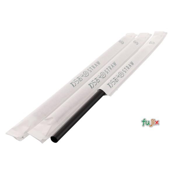 ジュース用ショート ストレートストロー 6mm×17cm 紙包装の商品説明品番：393ブランド：わらおstraw用途：ジュース用ショートストロータイプ：ストレートストローサイズ：6mm×17cmカラー（色）：黒色（ブラック）包装形態：紙包装...