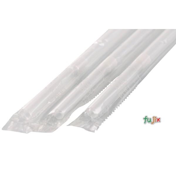 輸入　ジュース用 フレックスストロー 6mm×21cm フィルム包装の商品説明品番：904ブランド：わらおstraw用途：輸入　ジュース用ストロータイプ：フレックスストローサイズ：6mm×21cmカラー（色）：透明（クリア）包装形態：フィル...