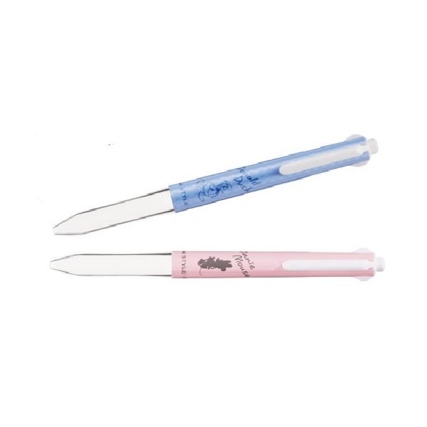 三菱鉛筆 スタイルフィット４色ホルダーディズニーシリーズ 限定品2柄あります。品番：UE4H-277DS.ADP ADピンク（ミニー）品番：UE4H-277DS.ADB ADブルー（ドナルド）参考価格:270円＋税