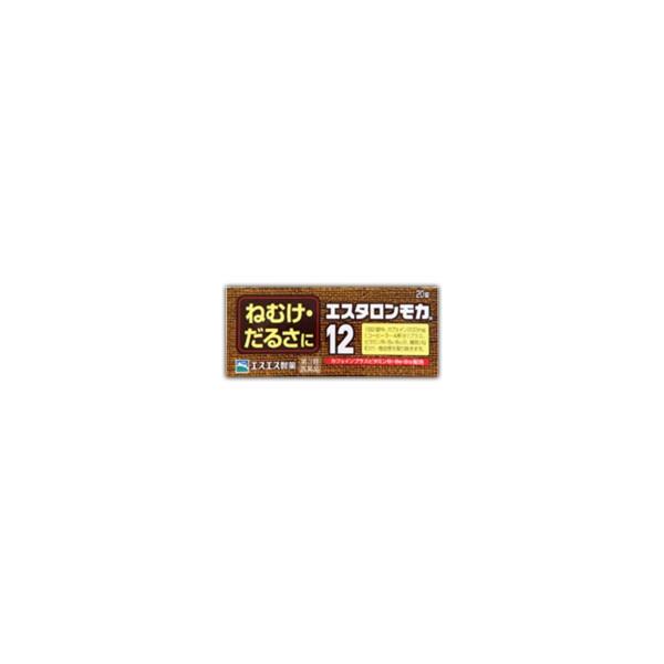 ~dfymsanrui~商品名：エスタロンモカ１２　（第3類医薬品）●コーヒー３〜４杯分のカフェイン（１回量中）が、大脳皮質に作用してねむけを除きます。●ビタミンＢ１・Ｂ６・Ｂ１２がカフェインとともに働いて倦怠感（だるさ）をとります●携帯に...