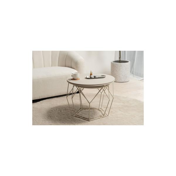 離島への配送は、致しておりません。空間になじむ、静かなデザインマットな質感の天板と、すっきりとしたフレームを組み合わせたラウンドテーブルシリーズ。主張を控えた佇まいなので、様々な空間になじみやすいデザインです。使用しない際には重ねて収納する...