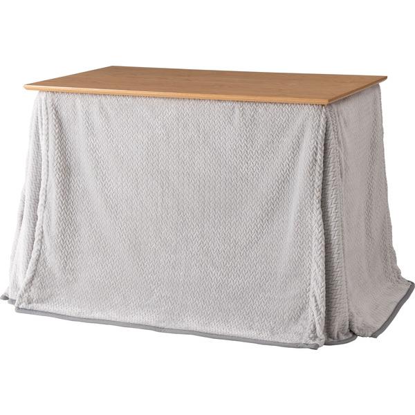 メーカー直送となります。沖縄・離島は、配送不可となります。ロータイプとハイタイプ両方に対応可能なこたつ布団。薄手の生地と、角の折り込み仕様によって広がりにくく、スッキリと使用する事が出来ます。●布団の上から天板固定が可能●軽量でコンパクト収...