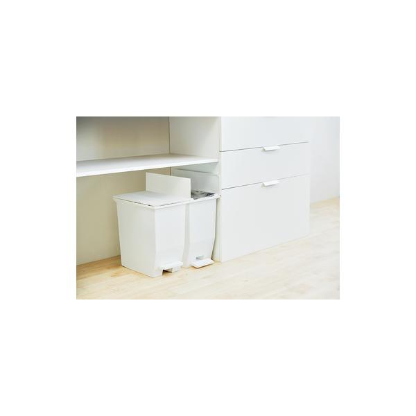 メーカー直送となります。沖縄・離島は、配送不可となります。   棚下やカウンター下に置いたまま捨てられるコンパクトなペダルダストボックス菌につよく、汚れにくい抗菌と防汚のダブル加工■仕様W22×D36×H38cmポリプロピレン　抗菌・防汚加...