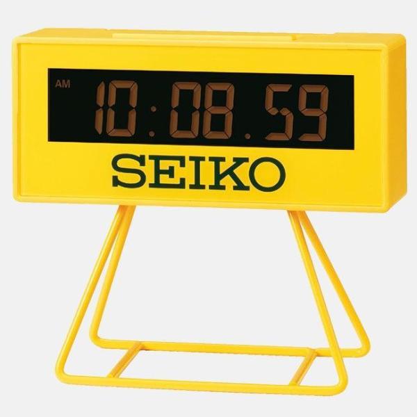日本のクロックブランド「SEIKO（セイコー）」のスポーツミニタイマークロック SQ815Yです。マラソンや陸上競技場など、多くのスポーツシーンで活躍するセイコースポーツタイマーをミニサイズで再現したデジタル時計です。机の上やベッドサイドで...