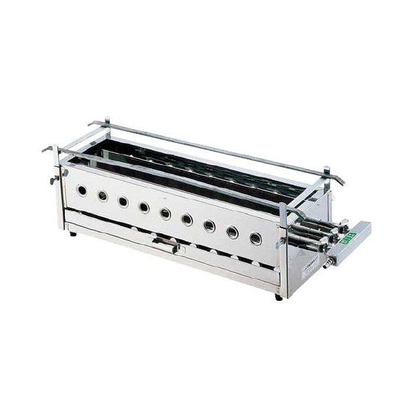 サイズ：600×190×H190ｍｍガス消費量：LPガス0.63ｋｇ/ｈ、都市ガス7,500kcal/ｈゴム管口径：LPガス、都市ガス共に9.5ｍｍ本体材質：ステンレス メーカー：シルバーアロー