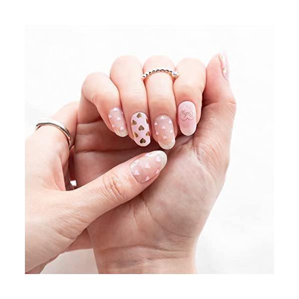 Sweet Heart Amol (スウィートハートアモル)スウィートピンクのハートデザインシート枚数：2枚24シール (Basic16+Point8)