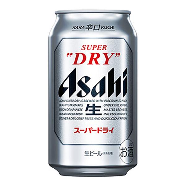 商品名：アサヒ スーパードライ 缶 350mlメーカー名：アサヒビールアルコール度数：5%生産国：日本原材料：麦芽（外国製造又は国内製造（５％未満））、ホップ、米、コーン、スターチ商品説明：「飲んだ瞬間の飲みごたえ、瞬時に感じるキレのよさ」...