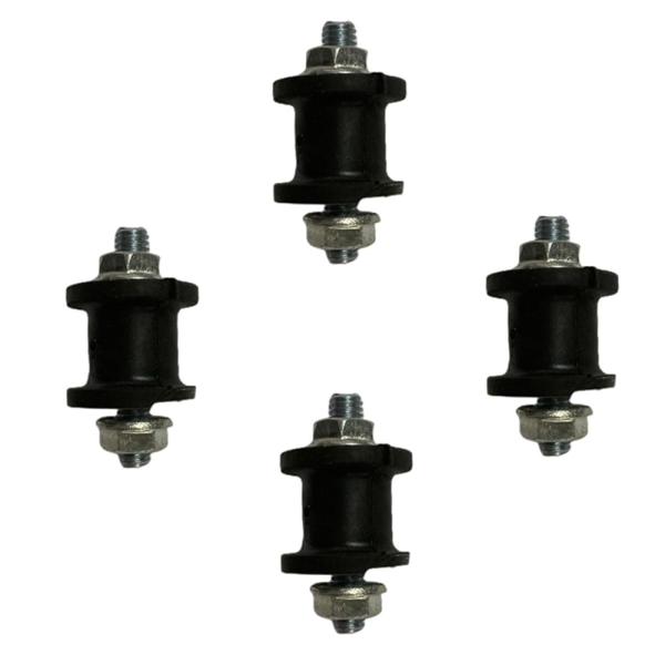 【商品説明】サイズ：ゴム直径 約20mm　ゴム高さ 約20mm　ボルトサイズ M6　ボルト長さ 約8mm  フランジナットはゆるみ止めのギザギザ凹凸セレートつきで振動による緩みに強い緩み止め機能付きナットです。 マウントゴムが劣化して振動が...