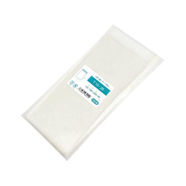 材質：OPP　サイズ（mm）：厚さ0.03x幅100x長さ200+テープ部分40、入数：1000枚（100枚入x10袋）ワンタッチで封ができる便利なテープ付。OPP袋は別名としてクリアパック・クリスタルパック・透明袋・OP袋・OPパック等の...