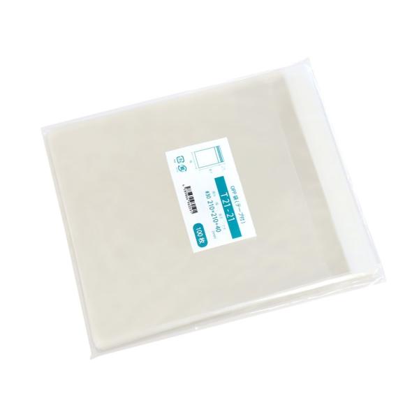 材質：OPP　サイズ（mm）：厚さ0.03x幅210x長さ210+テープ部分40、入数：100枚入x1袋・日本製。透明度が高く光沢があるので高級感があり、中身をきれいに見せることができます。ワンタッチで封ができる便利なテープ付。OPP袋は別...