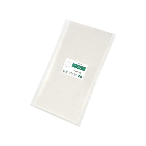 開口部にテープのない最も一般的な平袋タイプのOPP袋です。材質：OPP・サイズ（mm）：厚さ0.03x幅150x長さ300mm、入数：100枚入x1袋。日本製。透明度が高く光沢があるので高級感があり、中身をきれいに見せることができます。テー...