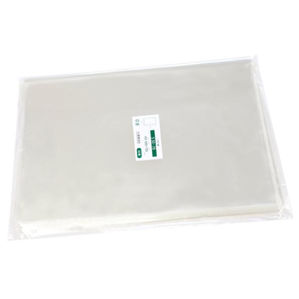 開口部にテープのない最も一般的な平袋タイプのOPP袋です。材質：OPP・サイズ（mm）：厚さ0.03x幅500x長さ700mm、入数：50枚入x1袋。日本製。透明度が高く光沢があるので高級感があり、中身をきれいに見せることができます。テープ...