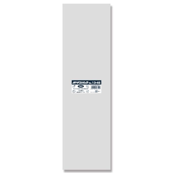商品名：ボードンパック No.13-45 2穴メーカー：シモジマブランド名：HEIKO（ヘイコー）サイズ（mm）：130x450厚さ（mm）：0.02入数：100枚材質：OPPカラー：透明特長：・通気性を良くするための空気穴が開けてあります...