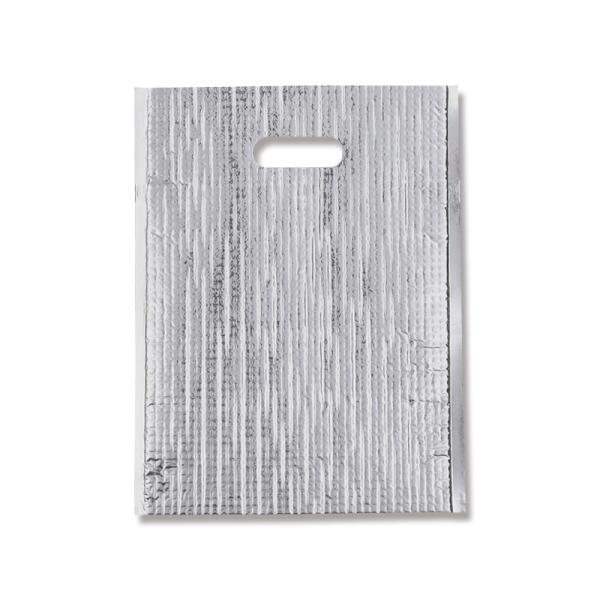 平袋タイプの保冷袋。主にアルミによって保冷効果を持たせたバッグです。鮮魚・肉・ハム、漬物などのお持ち帰り用保冷バッグとして、また商品発送時の梱包用袋としてもおすすめです。メール便不可。この商品は原則としてメーカー取寄後宅配便での配送になります。