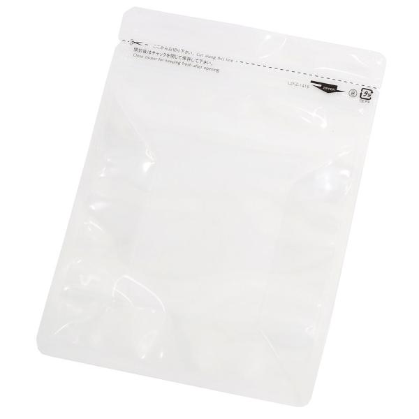 サイズ[mm]：チャック上32+チャック下160x袋幅（ガゼット幅）140（35）入数：50枚色：透明構成：NY#15//LLDPE#80容器包装識別マーク（プラマーク）付ラミジップ・フラットボトム・ナイロンタイプはサイド・ボトムにガゼット...