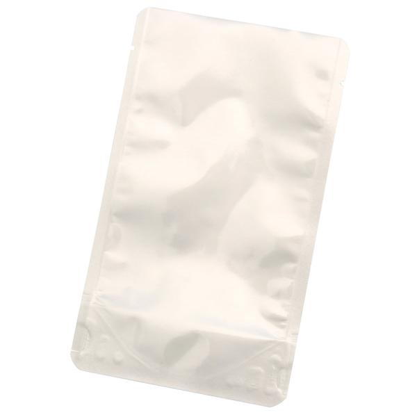 ・アルミ箔使用のスタンドパックです。・防湿性、遮光性に優れています。・ガスバリア性があり脱酸素剤の使用も可能です。・チャックは付いていません。シーラーを使用してヒートシール（熱圧着）して封をするタイプの袋です。・薄いため、手で切りやすくなっ...