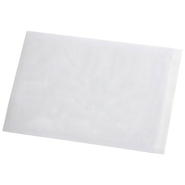 サイズ：70x105mm・厚さ：0.05mm・入数：4000枚（100枚入x40束x1箱）納品書・請求書等の伝票を段ボールに貼る透明な粘着袋です。３方溶着タイプになります。名刺サイズ（91×55mm）がそのまま入ります。貼ってからも書類の出...