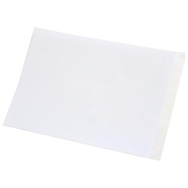 サイズ：95x140mm・厚さ：0.05mm・入数：4000枚（100枚入x40束x1箱）納品書・請求書等の伝票を段ボールに貼る透明な粘着袋です。３方溶着タイプになります。A7サイズ（74x105mm）がそのまま入ります。貼ってからも書類の...
