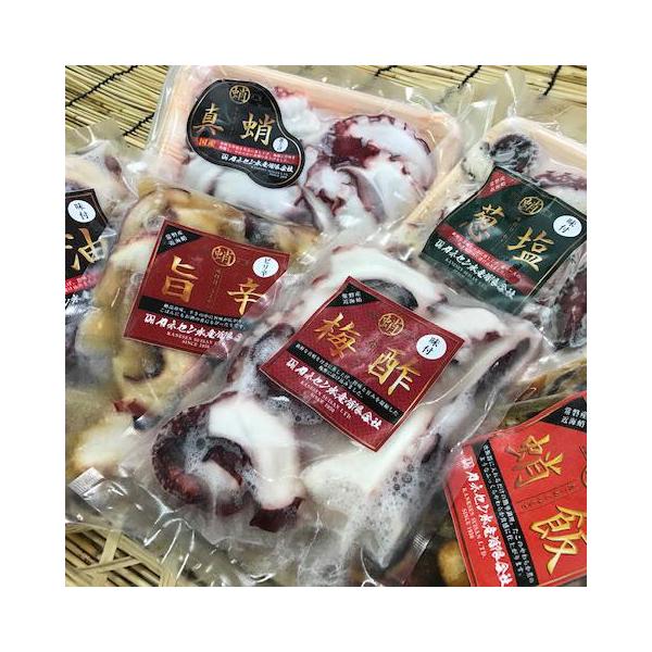 福島県常磐沖で水揚げされた鮮度の良い原料へのこだわりと、先代から受け継がれる技、素材の旨味を凝縮し、柔らかい食感を最大限引き出す蒸し上げ製法。タコ本来の旨味を味わえる「刺身タコ」、秘伝の醤油ダレに漬け込んだ「味付タコ」、ゆづ果汁入りのピリ辛...