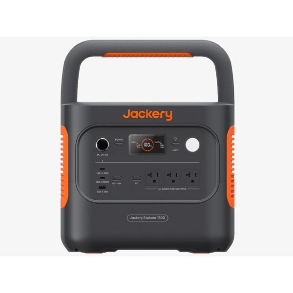 □メーカー：Jackery/ジャクリ□商品名：ポータブル電源 1800□型　番：JE-1800A□仕　様：電池タイプ：リン酸鉄リチウムイオン電池容量：41.8Ah/44.8V DC(1872Wh)サイズ&amp;重量：約335×264×29...