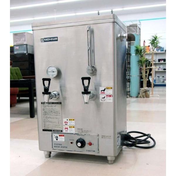 ◇メーカー：ニチワ電機◇商品名：電気湯沸器◇型　番：NET-40SP◇サイズ：幅440mm×奥行320mm×高さ720mm※多少の誤差がございます。ご了承下さい。◇年　式：2008年製◇付属品：取扱説明書、排水管◇仕　様電源：3相200V容...