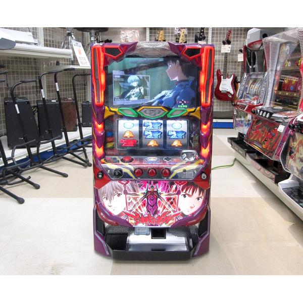 □メーカー：ビスティ□商品名：パチスロ実機 エヴァンゲリヲン・魂を繋ぐものＦ□外観状態通常使用によるダメージは若干見受けられますが大きな使用感はなくまだまだご使用いただける状態です。□動　作コイン不要機搭載となり、クレジットはPAYOUTボ...