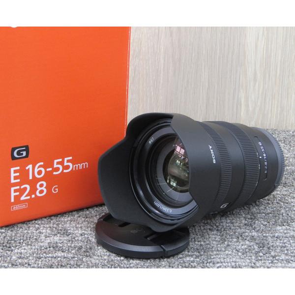□メーカー：SONY/ソニー□商品名：デジタル一眼カメラα Eマウント用レンズ□型　番：SEL1655G□定価(税別)：163000円□仕　様名称：E 16-55mm F2.8 G型名：SEL1655Gレンズマウント：ソニー Eマウント焦点...