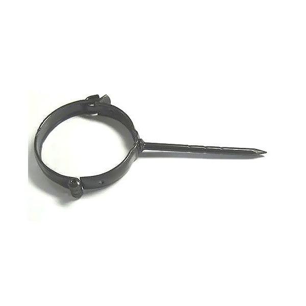 パナソニック電工・東洋・エスロン・三菱の径６０ｍｍのサイズのたてといを固定する控え金具材　種：ZAM材　１．６ｘ１３・丸４．５サイズ：D（径）６０ｍｍ　　　L(足）８０ｍｍ型番：ＡＣ６２３１０６０Ｈ　ホワイト、ＡＣ６２３１０６０Ｓ　しんちゃ...