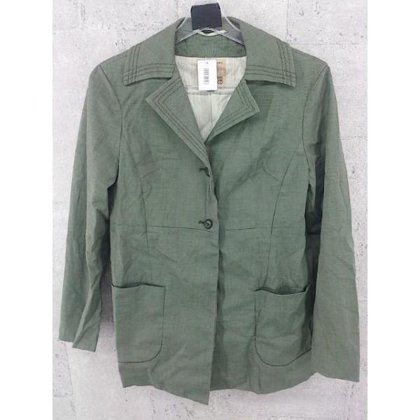 管理番号： 100002755758620220831ベースW979/成付属品： 無素材： 画像参照色： グリーン系サイズ： サイズ38梱包サイズ： 通常採寸サイズ： 着丈：約67.5cm　肩幅：約39cm　身幅：約44.5cm　袖丈：約58cm