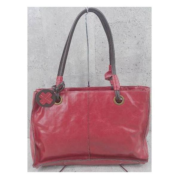 管理番号： 100279715054720220811ベースB160/菅付属品： 無素材： レザー系色： レッドサイズ： 梱包サイズ： 通常採寸サイズ： 縦幅：22cm　横幅：32cm　マチ幅：10cm　持ち手：48cm-  ショルダーベル...