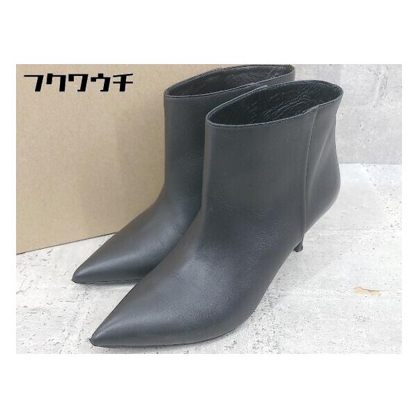 管理番号： 100280183370120201006ベースS403/菅付属品： 箱素材： レザー/レザーソール後付けあり色： ブラックサイズ： サイズ36 1/2梱包サイズ： 通常採寸サイズ： 底長：-cm　底甲幅：7.5cm　ヒール：7...